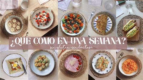 Menú semanal saludable recetas sin gluten y sin lactosa para toda la