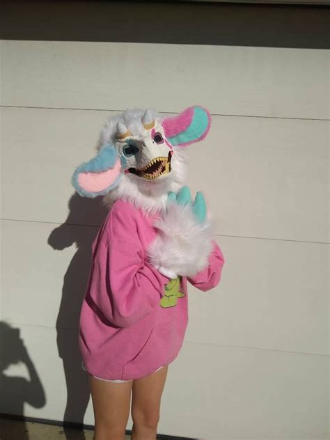 ON HOLD Cow Themed Dino Mask Fursuit Mini Partial Etsy