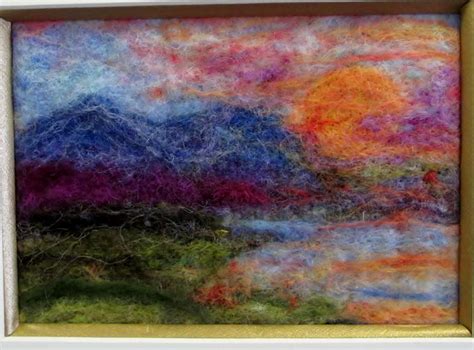 Needle Felted Landscape Felt Pinterest