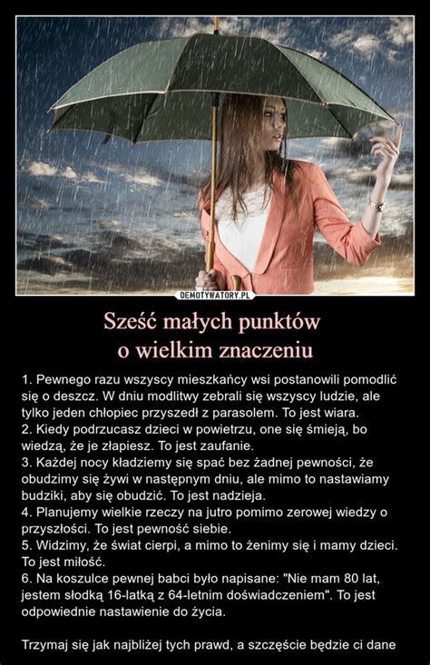 Sześć małych punktów o wielkim znaczeniu Demotywatory pl