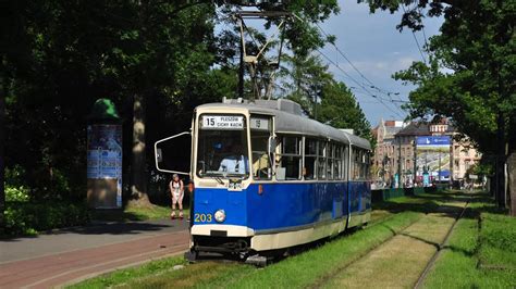 Konstal 102N 203 MPK Kraków Przejazd 15 YouTube