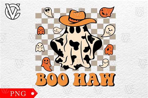 Boo Haw Cowboy Ghost Halloween PNG Graphic By Docamvan1102 Creative