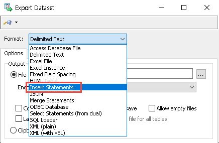 Toad For Oracle Insert Export Tip Toad