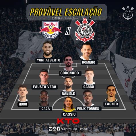 Red Bull Bragantino x Corinthians onde assistir escalações