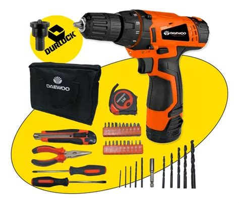 Taladro Atornillador Inalambrico Daewoo 12v Litio Dacd1210ck En Venta