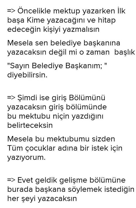Belediye başkanına istek mektubu nasıl yazılır Eodev