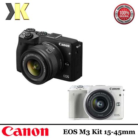 Jual Canon EOS M3 Mirrorless Camera KIT 15 45mm Original Shopee Indonesia