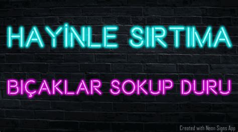 Haynile Sirtima Bcaklar Sokup Duru Haynile Sirtima Bcaklar Sokup