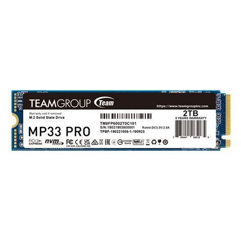 MP33 PRO M 2 PCIe SSD 2TB TEAMGROUP