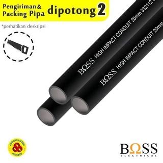 Jual Boss Pipa Conduit 20mm Hitam Pipa Listrik 20 Mm Pipa Kabel PVC