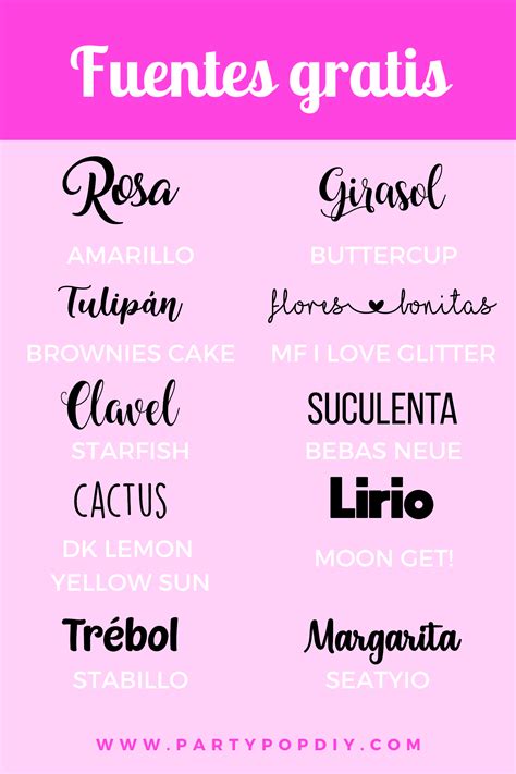 Tipos De Letras Para Descargar Fuentes De Letras Bonitas Tipos De The