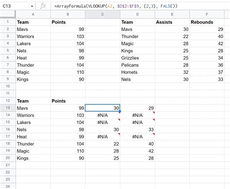 How To Perform A Left Join In Google Sheets