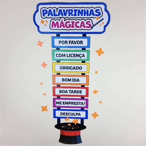 Painel Palavrinhas Mágicas Imprima Atividades