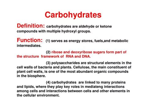 Classification Of Carbohydrates Definition Structures