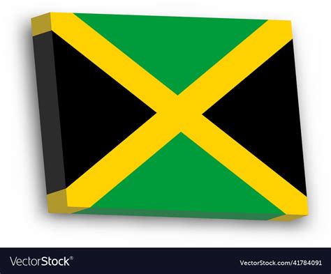 3d Flag Of Jamaica Royalty Free Vector Image VectorStock