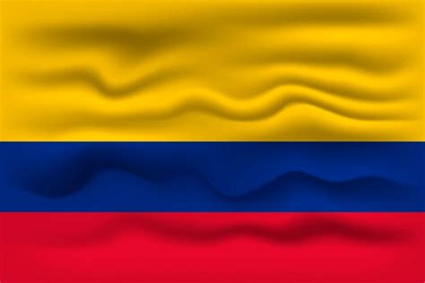 Premium Vector Waving Flag Of The Country Colombia Vector Illustration