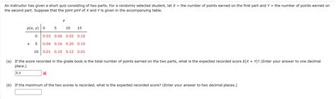 Solved An Instructor Has Given A Short Quiz Consisting Of Chegg