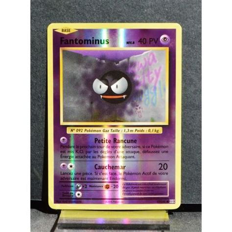 Carte Pokémon 47 108 Fantominus Niv 8 40 PV REVERSE XY Évolutions