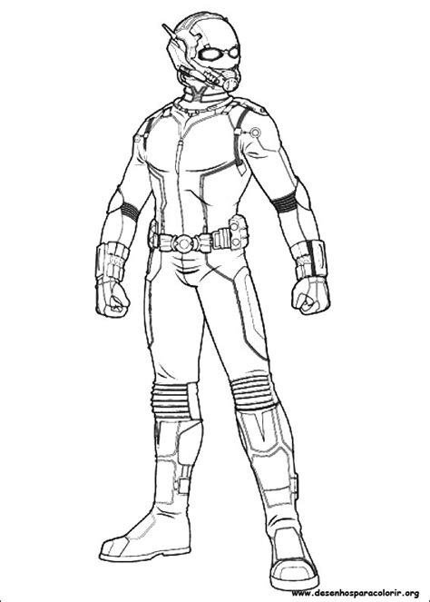 Homem Formiga Para Colorir