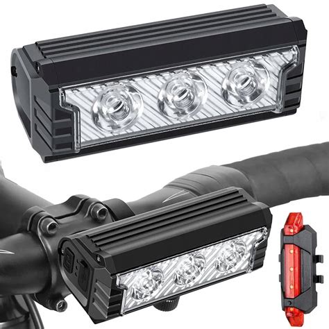 Lampka Na Rower Rowerowa Led Światło Przód Tył Usb Aku Kierownicę