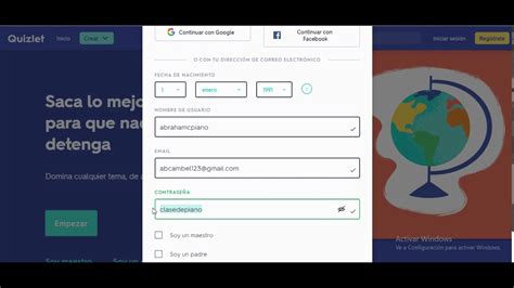 Tutorial Sobre Como Registrarse En Quizlet YouTube
