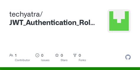 GitHub Techyatra JWT Authentication Role Based Authorization