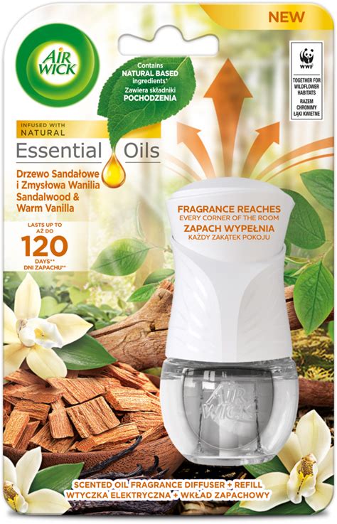 AIR WICK Essential Oils elektryczny odświeżacz powietrza komplet