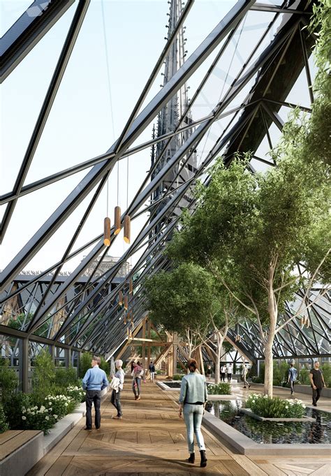 Miysis Studio Envisions Notre Dame With A Rebuilt Spire And Glass Roof