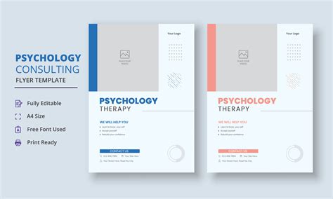 Psychology Counseling Flyer Psychology Therapy Flyer Mental Health