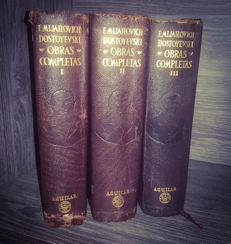 Librería Anticuaria Atenea Obras completas 3 tomos DOSTOYEVSKI