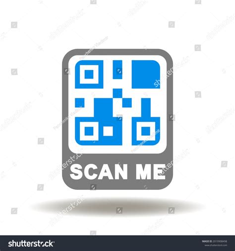Qr Code Label Scan Me Vector Stock Vector Royalty Free 2019908498