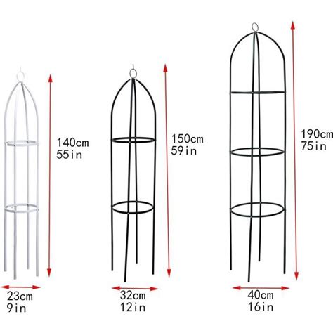 Arceau Obélisque de Jardin Arche rosiers pergola Colonne Support
