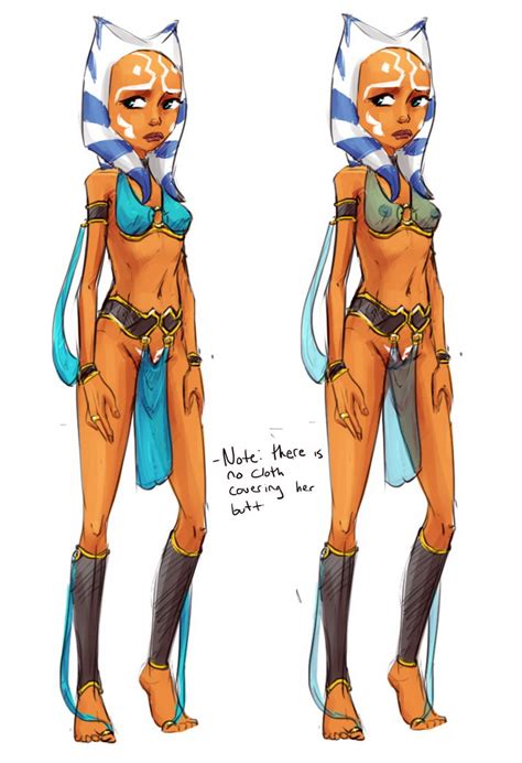 Togruta And Ahsoka Tano Pussy No Panties Tits Erect Nipples Feet