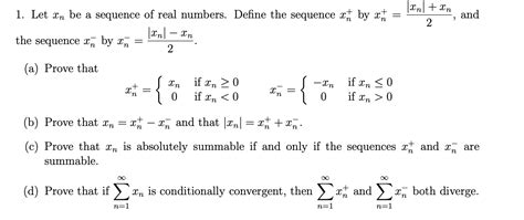 solved 2n xn 2 and 1 let xn be a sequence of real