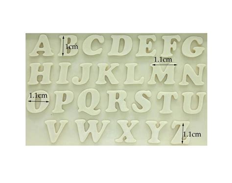 Molde de Silicone Alfabeto Maiúsculo P AF23 Elo7