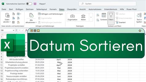 Excel Zeilen Nach Datum Sortieren YouTube