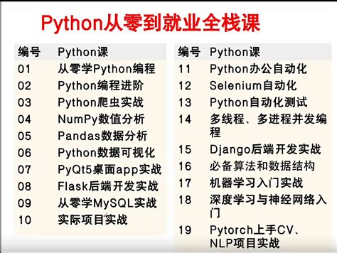 python从零到就业全栈500课 编程 爬虫 数据 自动化 前后端 算法 皮皮字节