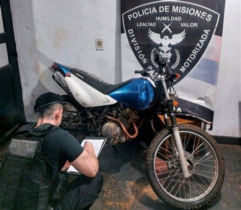 La Policía recuperó una moto robada y busca al ladrón en Oberá