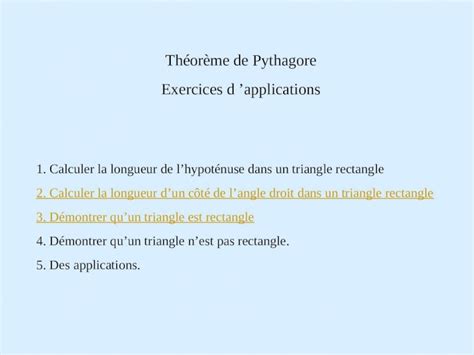 PPT 1 Calculer la longueur de lhypoténuse dans un triangle