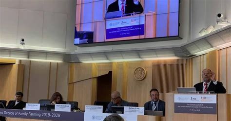Lancement mondial de la décennie des Nations Unies pour lagriculture