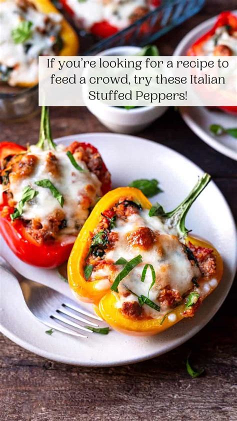 Italian Stuffed Peppers The Mediterranean Dish