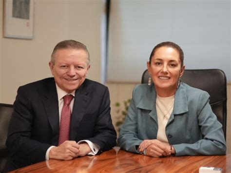 Tras Presentar Su Renuncia Se Re Ne Sheinbaum Con Arturo Zald Var