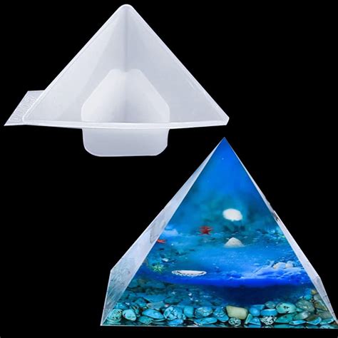 DIYBravo Moule Résine époxy Moulle Pyramide Moule Silicone Resin Mold