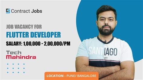 Lakhs Salary Flutter Developer Job Vacancy Tech Mahindra Hiring