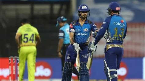 CSK Vs MI IPL 2020 Highlights Mumbai Indians Beat Chennai Super Kings
