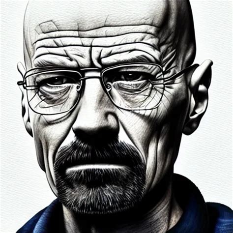 Detailed Portrait Of Walter White Watercolor Stable Diffusion OpenArt