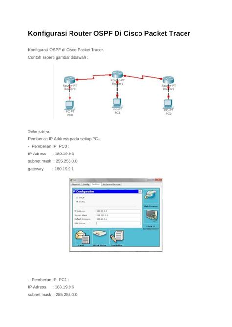 DOCX Konfigurasi Router OSPF Di Cisco Packet Tracer DOKUMEN TIPS