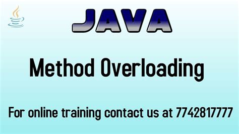 method overloading in java youtube