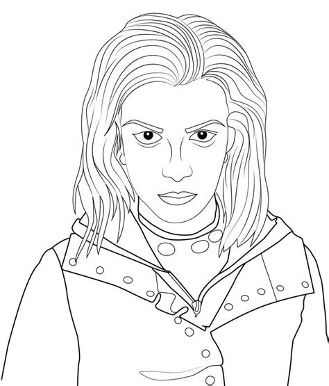 Coloriage Hedwige Chouette de Harry Potter télécharger et imprimer