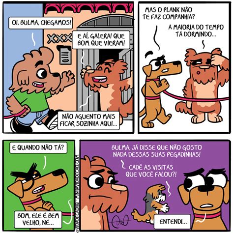 Minha Vida De Cão A Visita Diário De Ideias Gráficas Quase Originais Tirinhas Por Digo